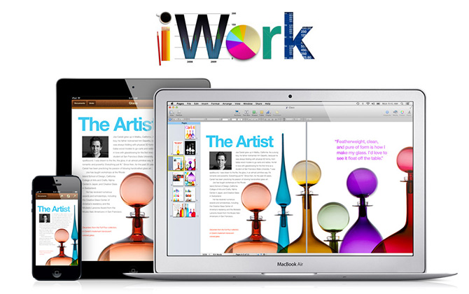 Apple actualiza iWork para Mac OS X e iOS con pequeñas mejoras en Pages, Keynote y Numbers
