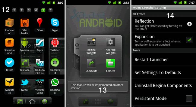 Regina 3D Launcher y GO Launcher EX, dos Launchers para personalizar tu ...