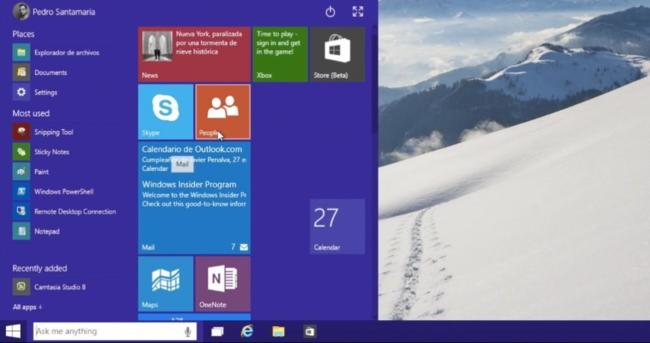 Windows 10, así es la Technical Preview