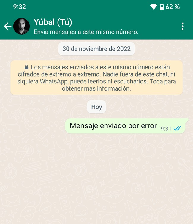 Cómo deshacer el borrar un mensaje de WhatsApp con los cinco segundos que tienes para arrepentirte