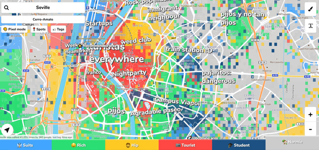 Este mapa permite a la gente describir los barrios de su ciudad con sus ...