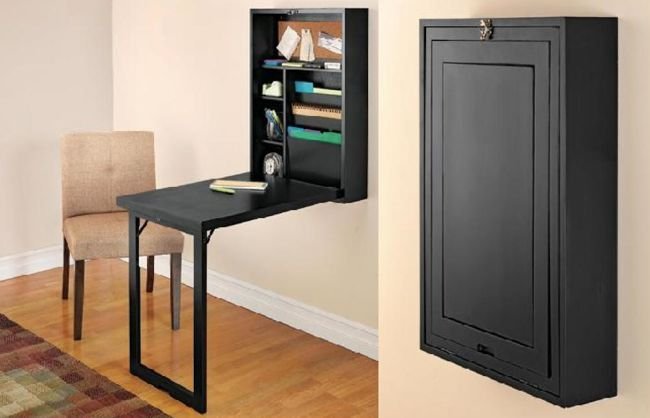 Escritorios plegables de pared