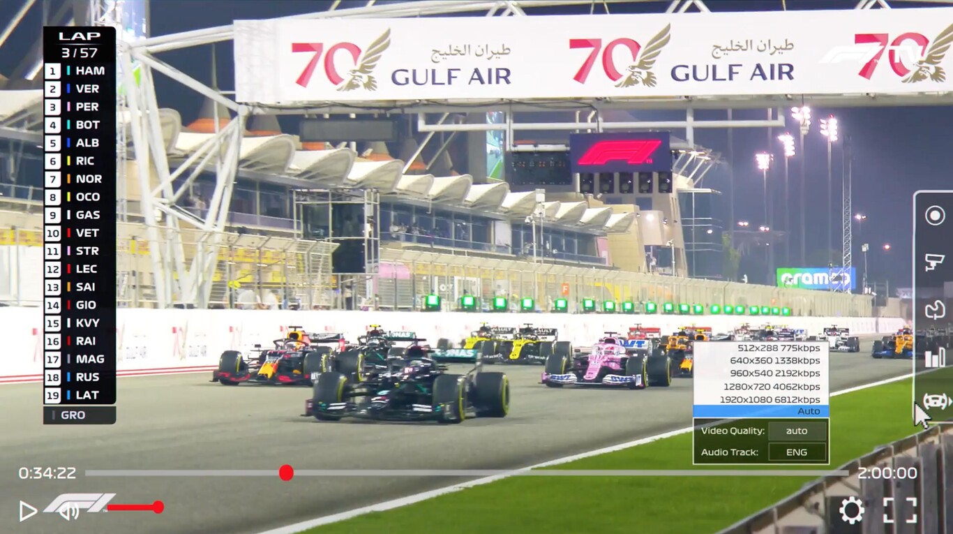 F1 TV, el canal de streaming de la Fórmula 1, tendrá apps para Apple TV ...