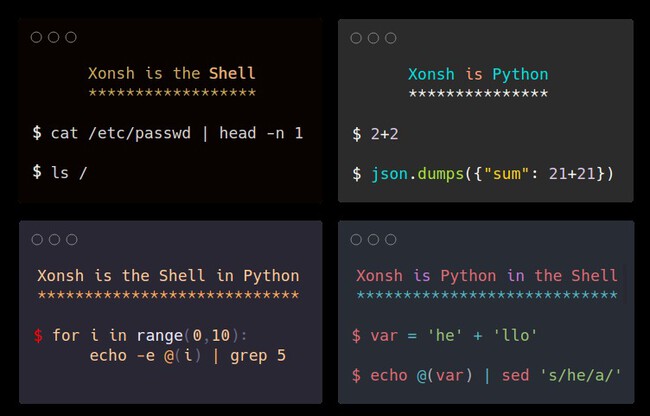 Xonsh, un lenguaje que nos permite usar Python en la shell y la shell ...