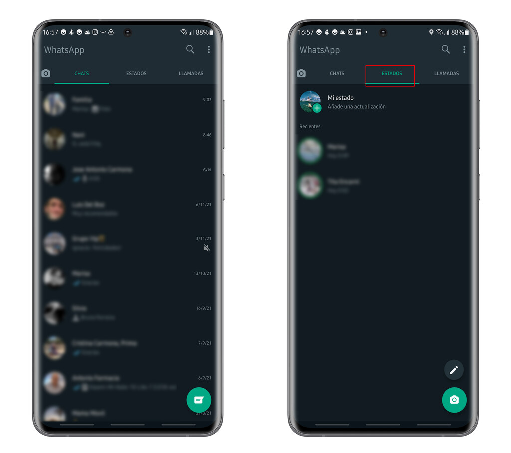 Así puedes saber quién ha visto tus estados de WhatsApp
