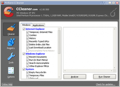 CCleaner a fondo