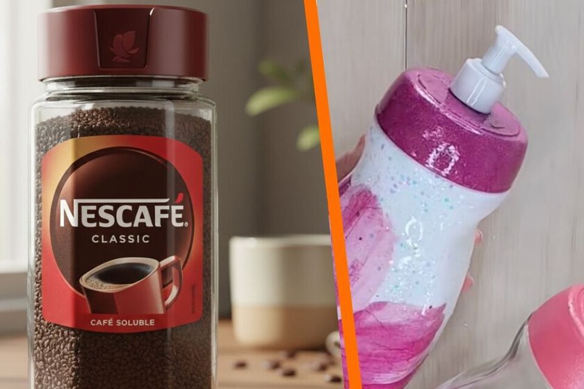 No tires el bote de Nescafé: conviértelo en un dispensador de jabón ...