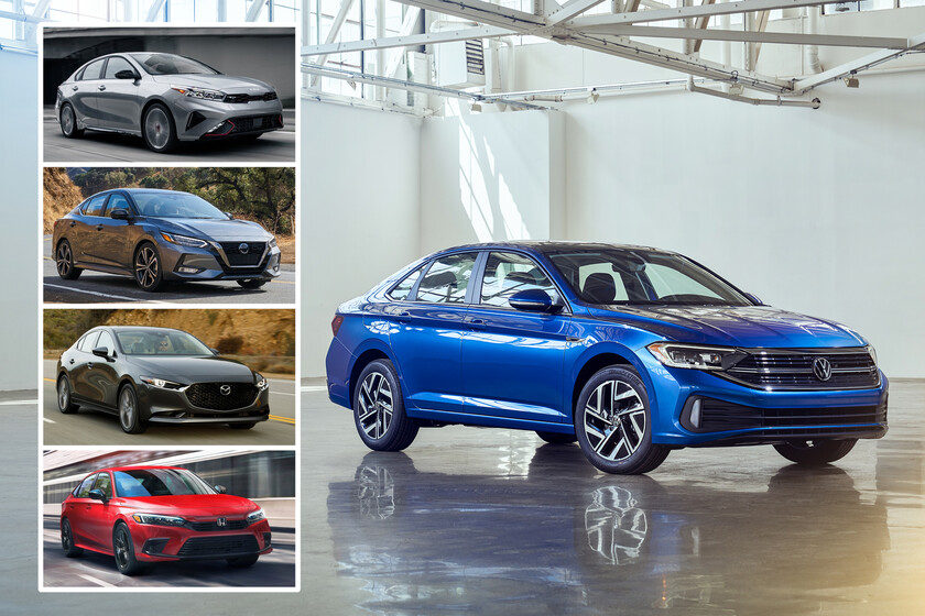 Volkswagen Jetta 2022 vs. Nissan Sentra, KIA Forte y Mazda 3 ...