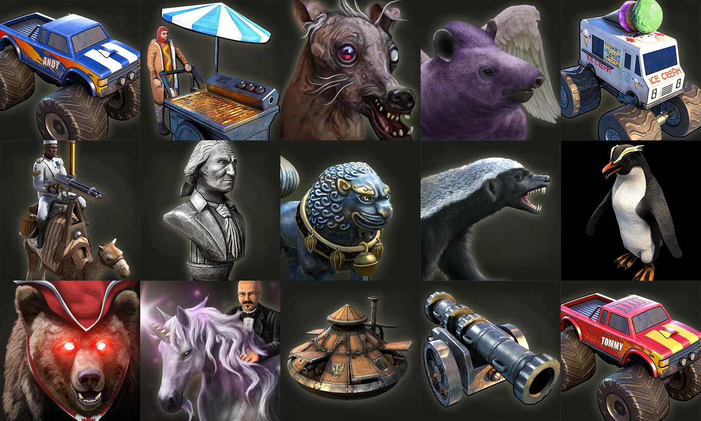 Soldados con bazooka, osos que disparan rayos láser y hombres desnudos ...