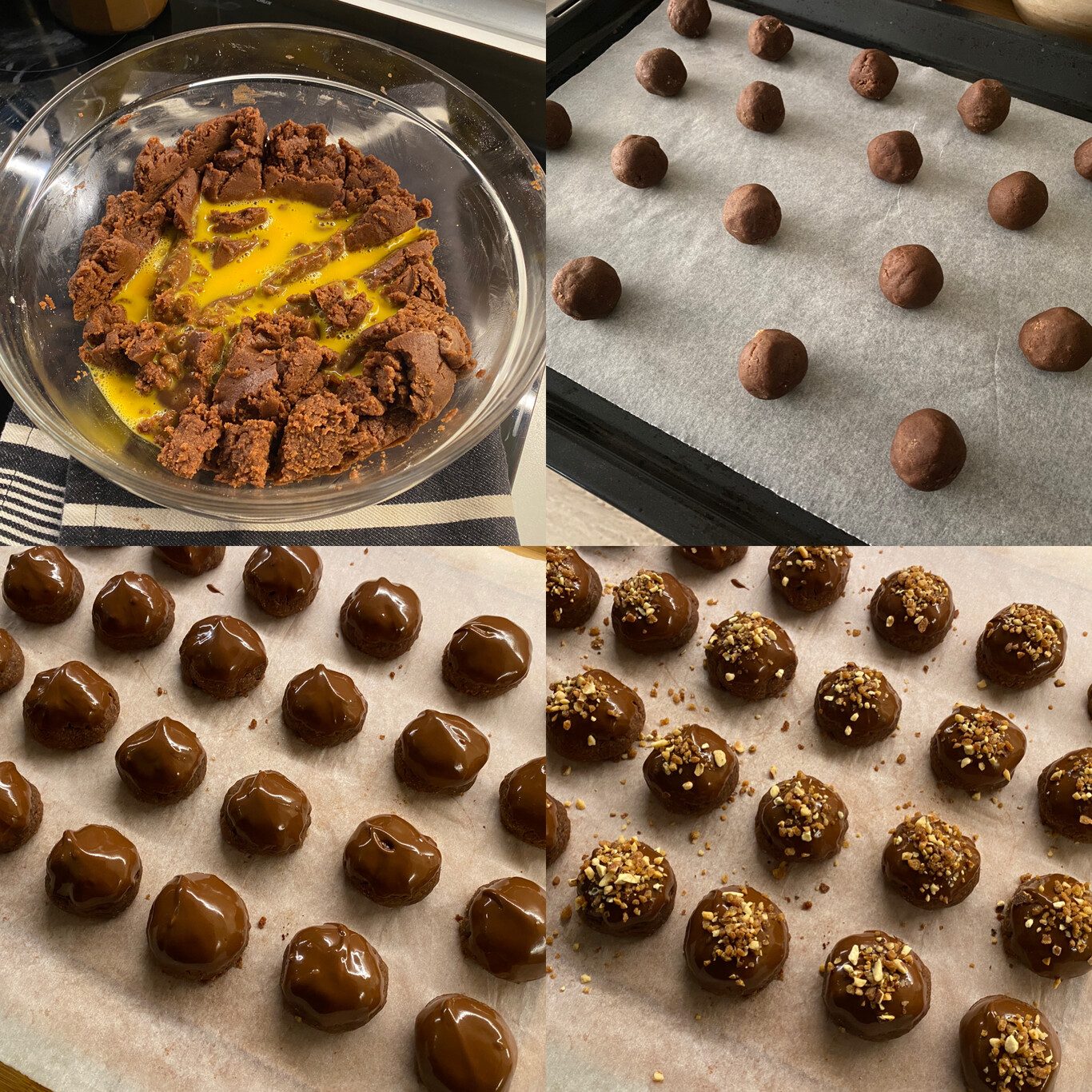 Galletas de chocolate y crocanti de almendra, receta de cocina fácil y ...
