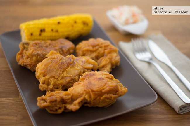 Pollo al estilo Kentucky. Receta