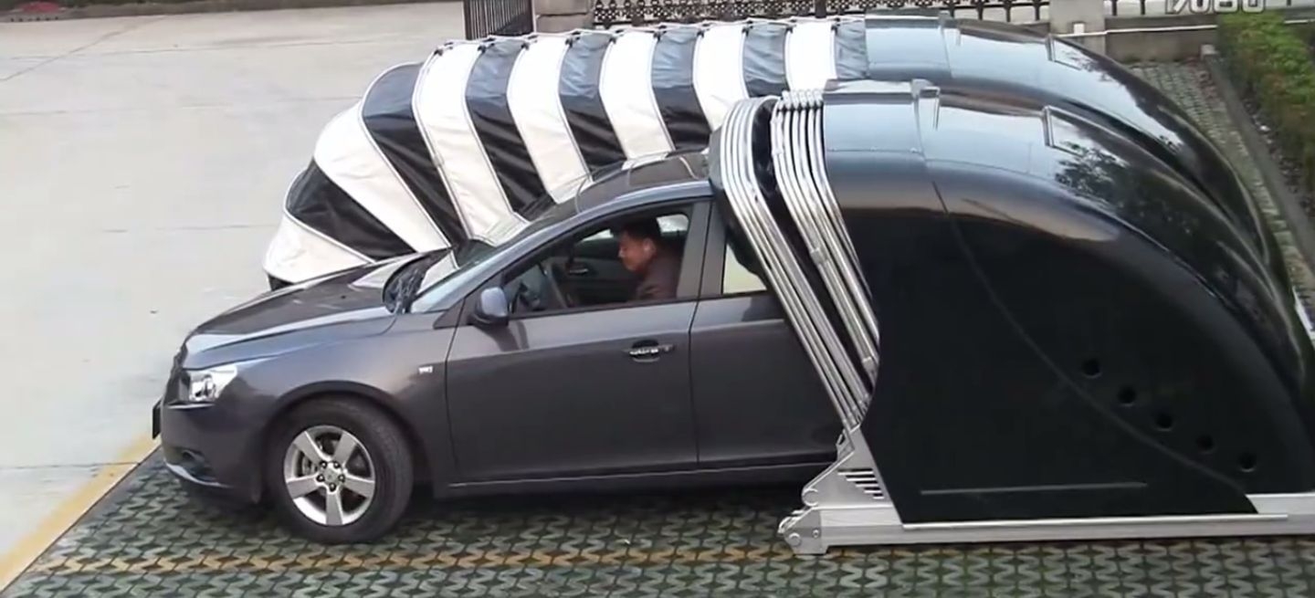 ¿Te gustaría un garage plegable para tu auto? Ahora ya es posible ...