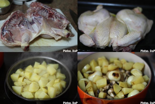 Pollo en cocôtte buena mujer. Receta