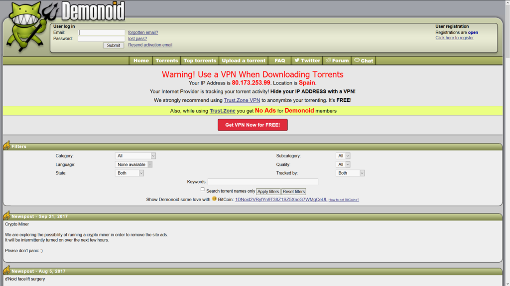 Demonoid: la convulsa historia de uno de los trackers más veteranos (y ...
