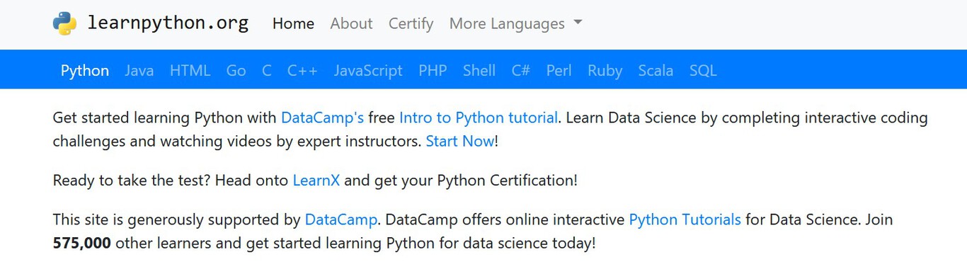Ocho webs donde aprender el lenguaje de programación Python gratis y desde cero
