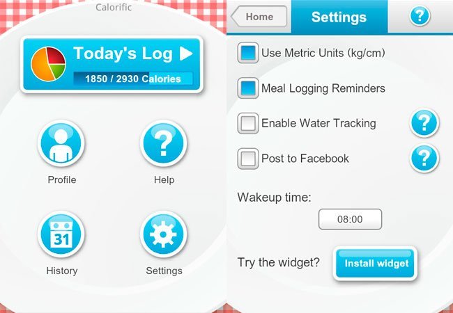 Calorific, controla las calorías que consumes a lo largo del día