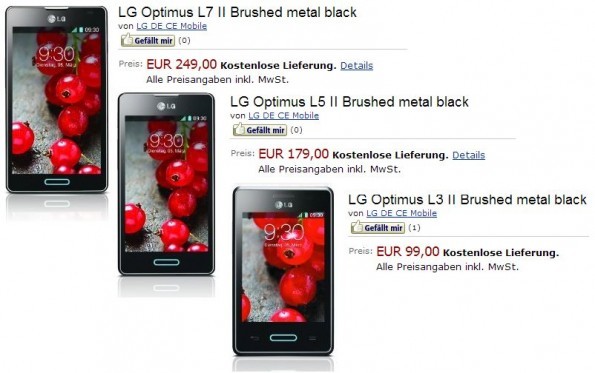 Amazon Alemania abre las reservas de la nueva gama Optimus L II al completo
