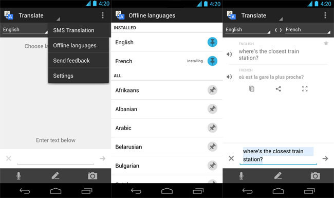 El Traductor de Google para Android ya permite traducir sin conexión a ...