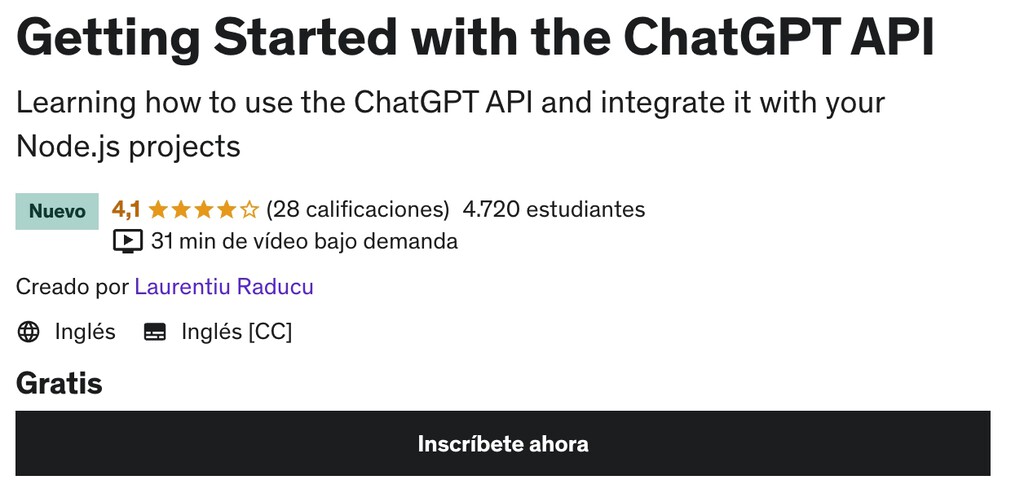 17 cursos y tutoriales de ChatGPT online y gratis para mejorar prompts y el uso de la ...
