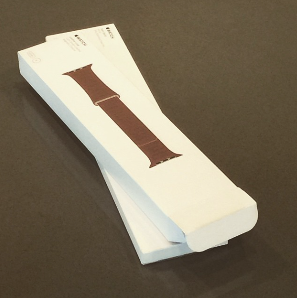 Esta es la caja donde vendrá empaquetado el Apple Watch listo para su venta