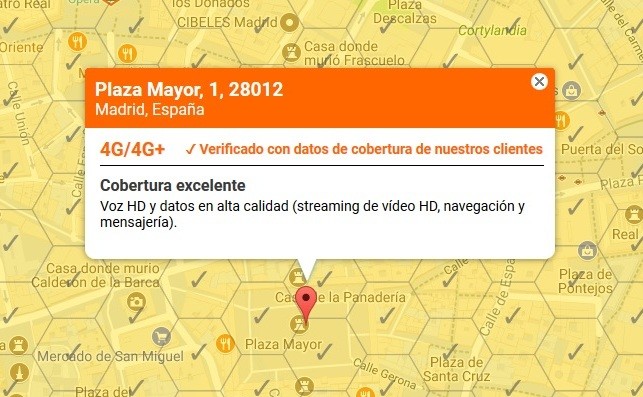 El mapa de cobertura de Orange evoluciona para ofrecer información más ...