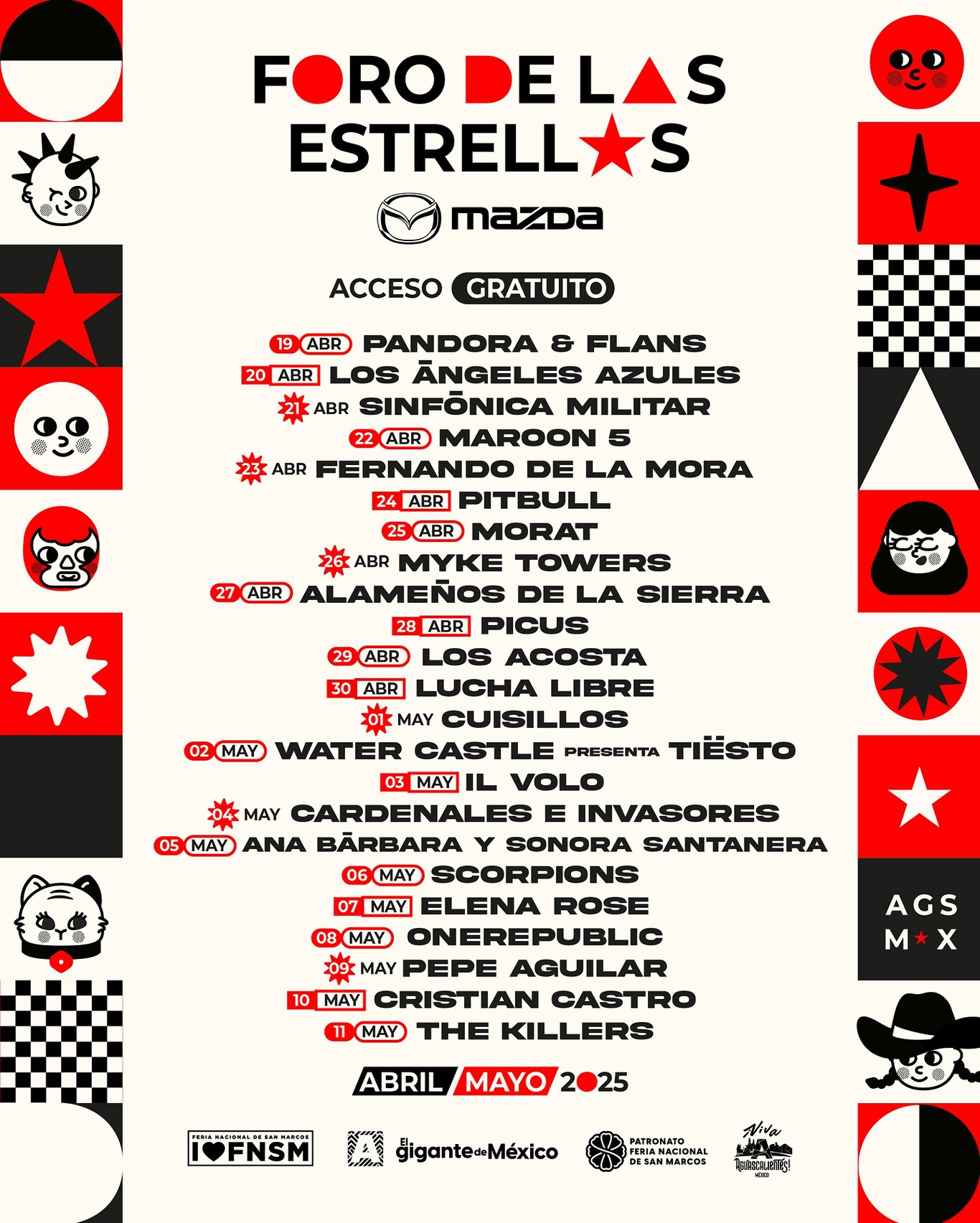 La Feria de San Marcos en México presenta el cartel completo de su edición 2025: Il Volo, One ...