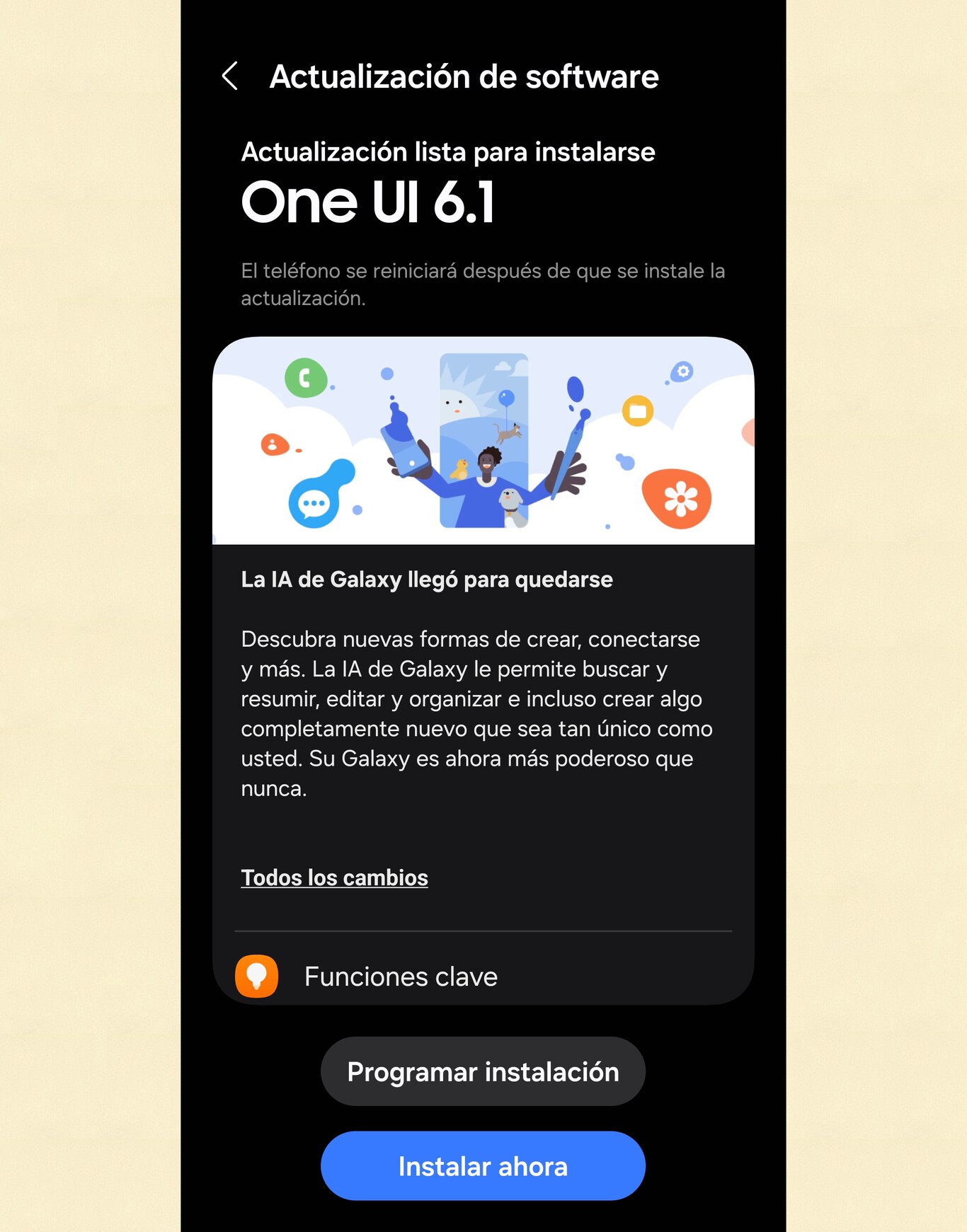 One UI 6.1 llega a tu Samsung Galaxy. Cómo saber si la actualización trae las funciones de ...