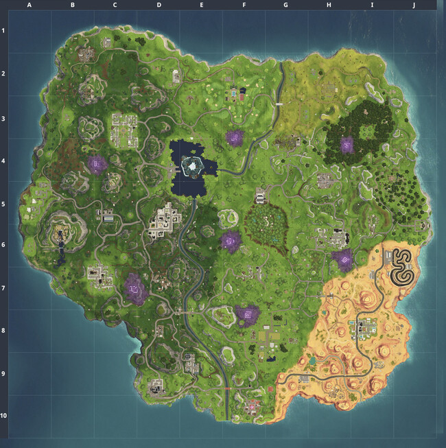 Así ha sido la evolución del mapa de Fortnite desde su primera versión