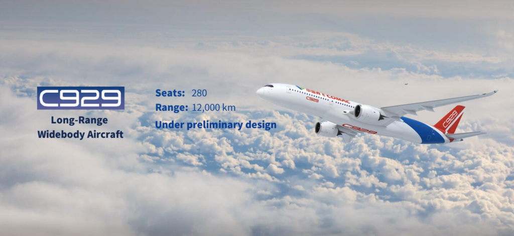 El C929 quiere ser el gran salto de China en aviación comercial. Por ...