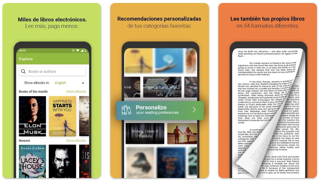 17 mejores aplicaciones para leer libros en teléfono y tablet
