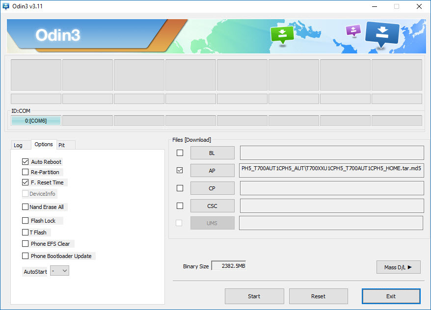 Cómo actualizar el firmware oficial de Samsung con ODIN