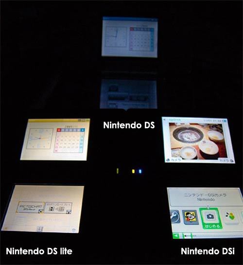 Comparativa entre las tres versiones de Nintendo DS