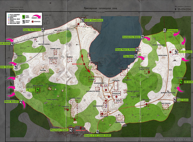Mapas de Escape from Tarkov: guía con todos los mapas y sus puntos de ...