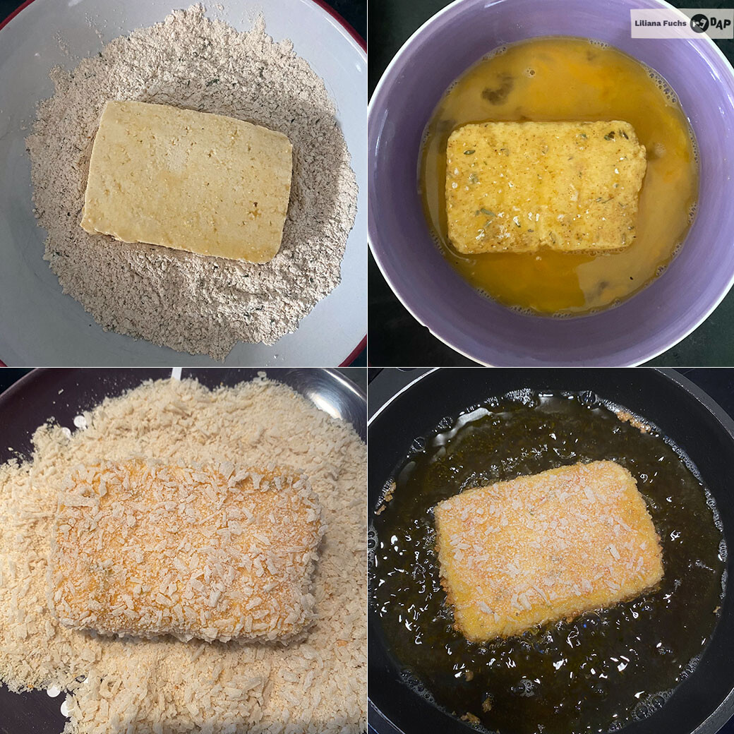 Filetes de tofu empanado crujiente, una receta vegetariana fácil y muy ...