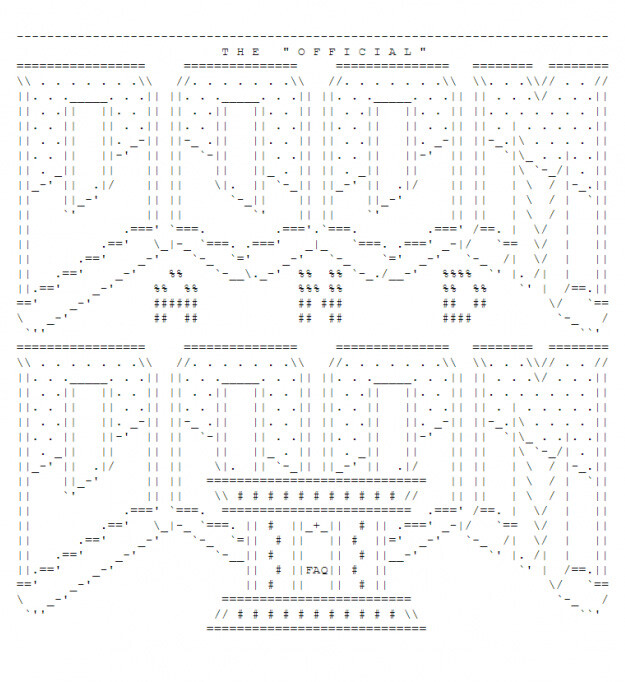 El mítico arte ASCII de los 90 y los 2000: cuando las guías de ...