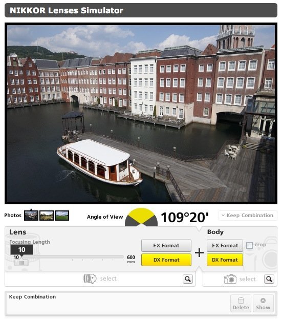 Nikkor lenses Simulator, ayudándote a elegir objetivo para tu Nikon