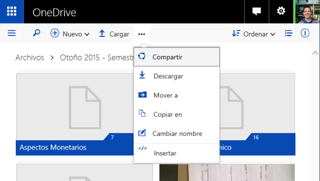 OneDrive renueva su interfaz web, usando un diseño responsive