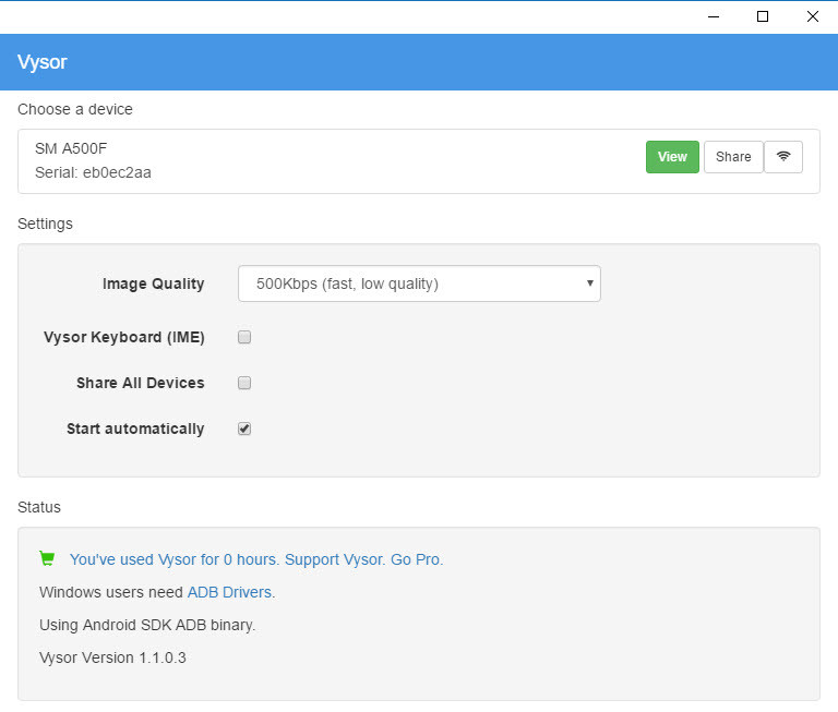 Vysor: cómo controlar remotamente Android desde Google Chrome