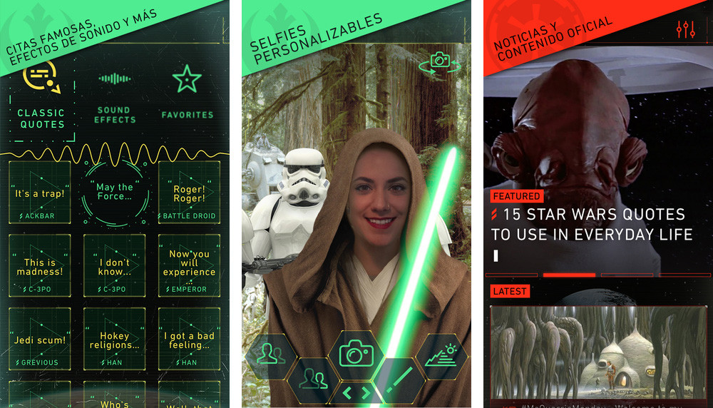 Usa la fuerza, Siri: las mejores apps de Star Wars