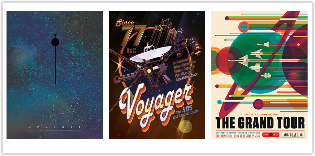 Descarga los pósters de la NASA para celebrar el 40 aniversario de las ...