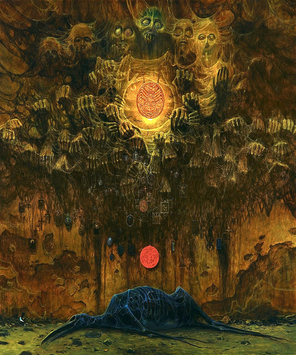 El tétrico universo pictórico de Zdzisław Beksiński, los cuadros que ...