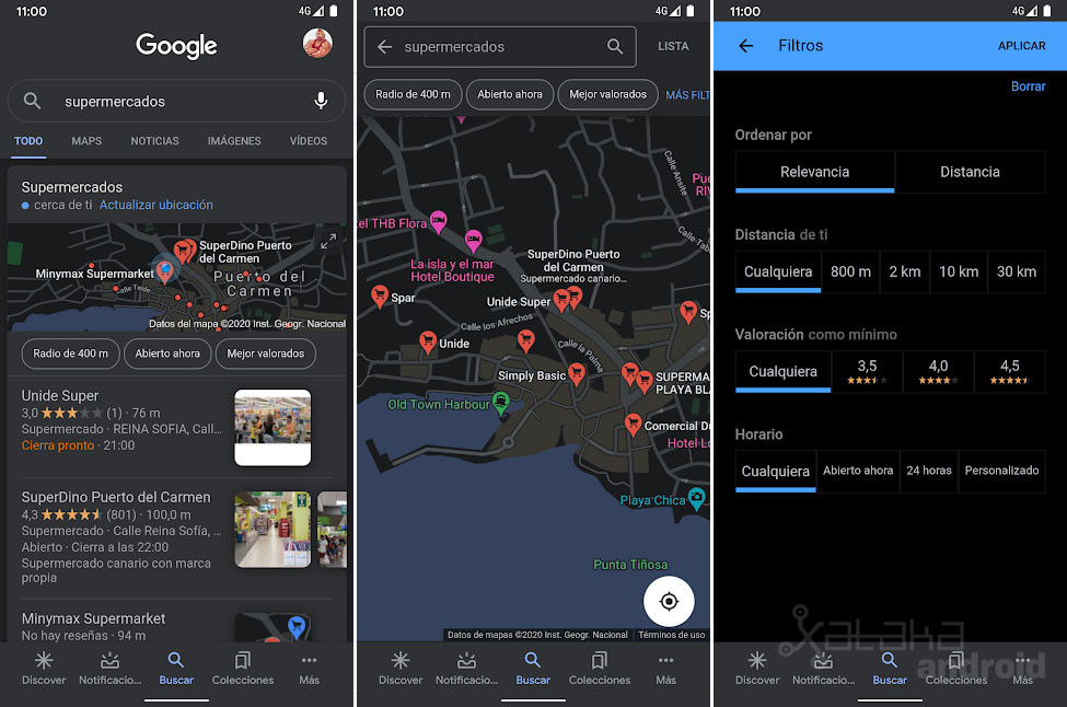 La aplicación de Google nos avanza cómo sería el tema oscuro de Google Maps