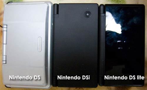 Comparativa entre las tres versiones de Nintendo DS
