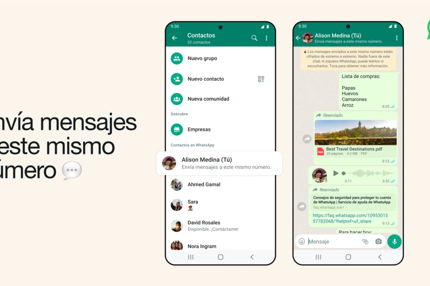 WhatsApp: ya puedes enviarte mensajes a ti mismo, así puedes crear un ...