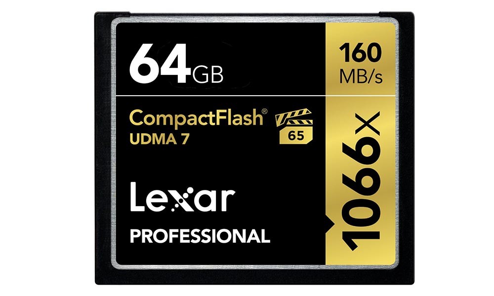 Tarjeta Compact Flash de 64 Gb de Lexar por 57,99 euros en Amazon