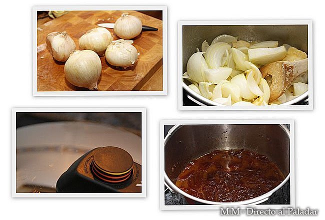 Receta de salsa intensa de cebolla