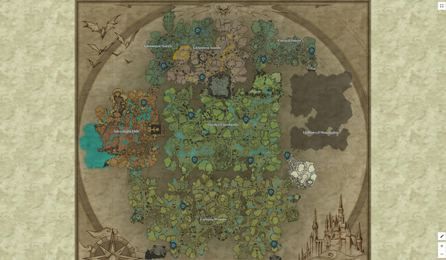 V Rising, mapa interactivo con todos los jefes, recursos y recetas para ...