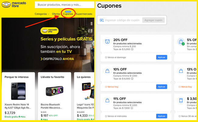 Cupones de Mercado Libre: así puedes ver todos los códigos de ofertas y ...