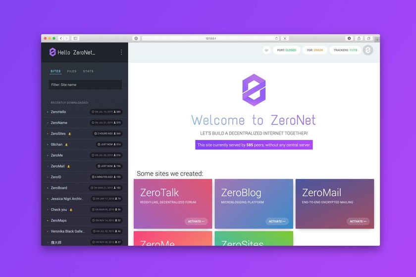 ZeroNet: así es el internet alternativo P2P al que se ha mudado 8chan