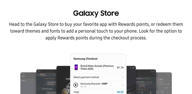 La Galaxy Store ahora permite comprar aplicaciones con Samsung Rewards